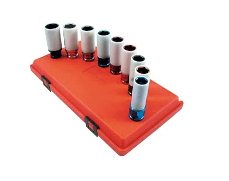 Sunex 2849 9 Piece Extra Thin Wall Deep Wheel Protector Impact Socket ...
