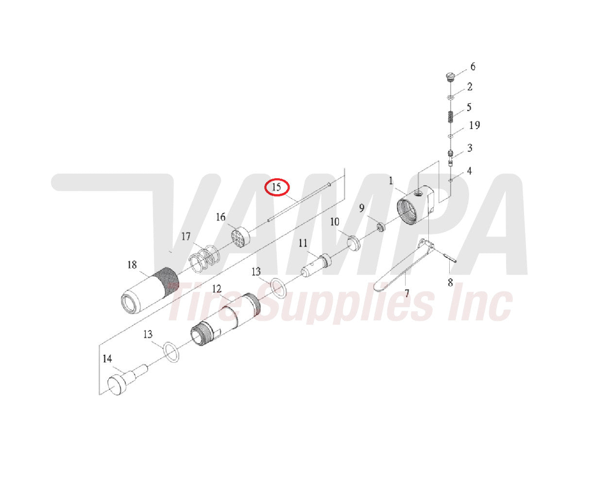 AirCat 288-16 Replacment Needle Set For ARC-6390 12 Pack – Vampa Tire ...