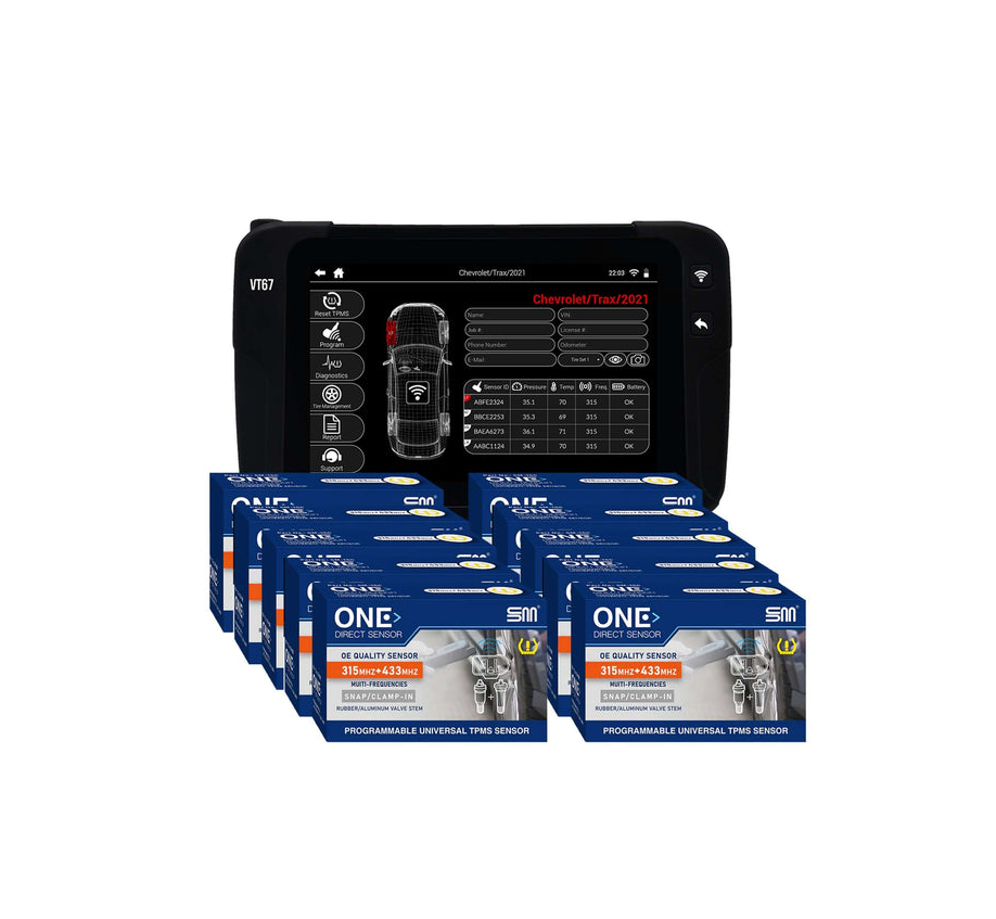 Siming TPMS ATEQ VT67 Platform + 10 sensors – Vampa Tire Supplies