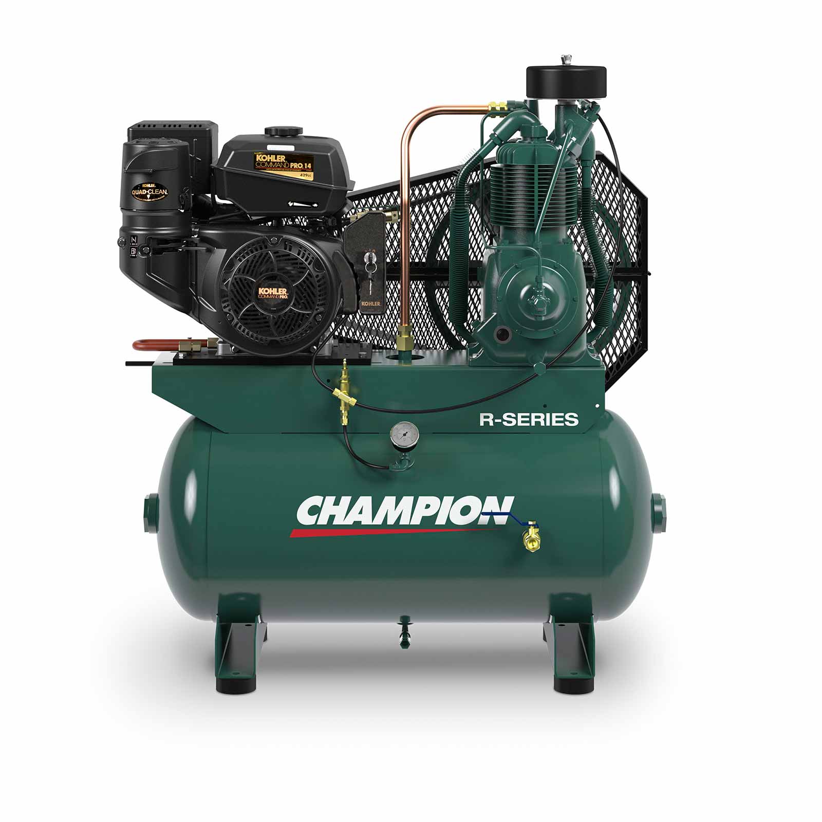 Champion HGR7-3K R-SERIES Kohler 14 Hp Engine Driven Air Compressor 30 ...