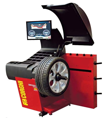 Corghi EM9980C Touchless Auto Cycle LCD Monitor Wheel Balancer 28 in ...