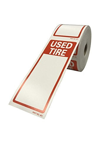 Tire Labels 401 Used Tire 250/roll – Vampa Tire Supplies