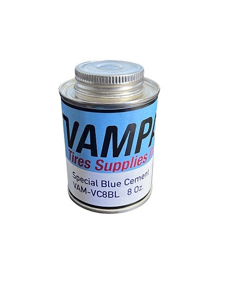 Vampa VC8BL Super Blue Vulcanizing Cement 8 Oz – Vampa Tire Supplies